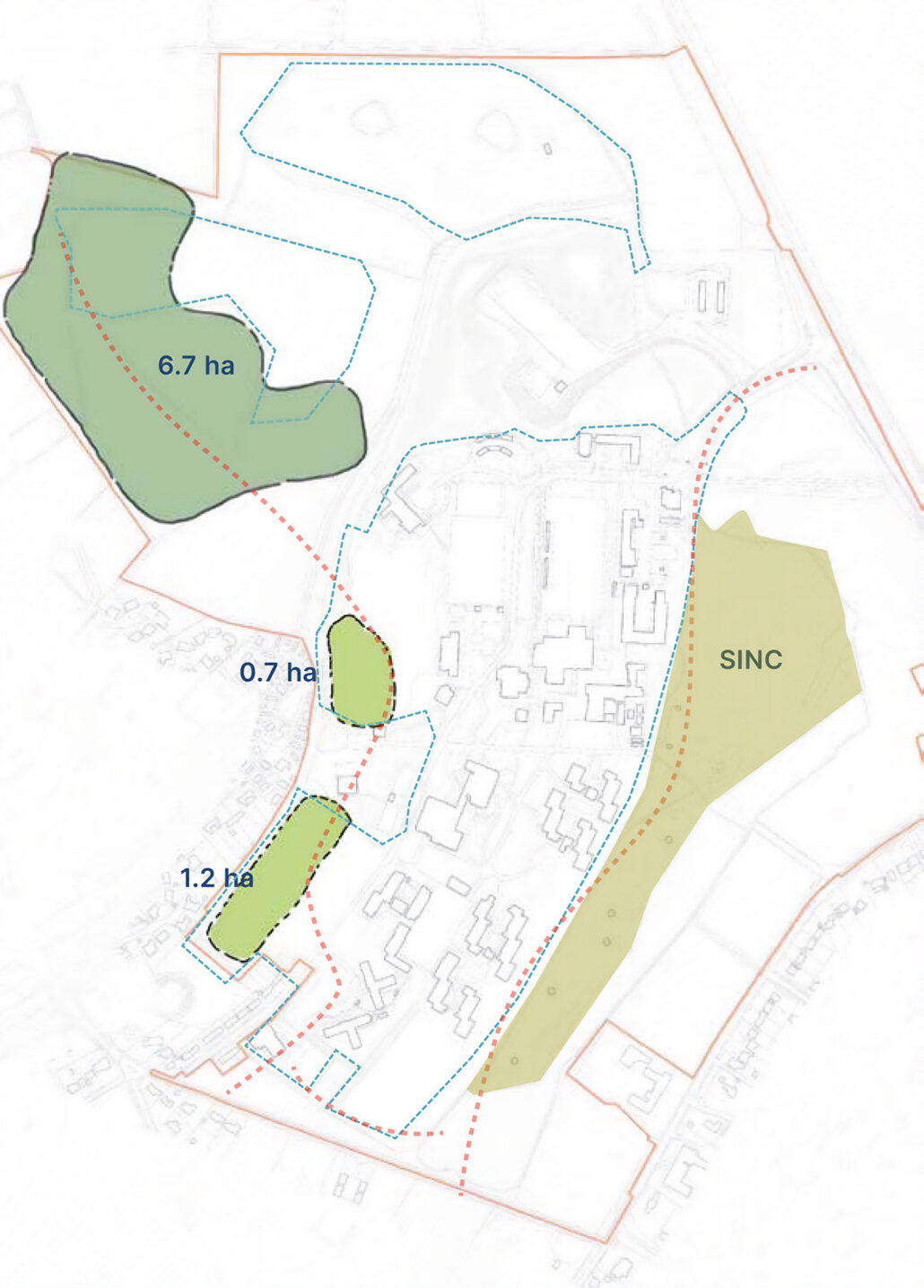 The concept masterplan - Sir John Moore Barracks, Winchester